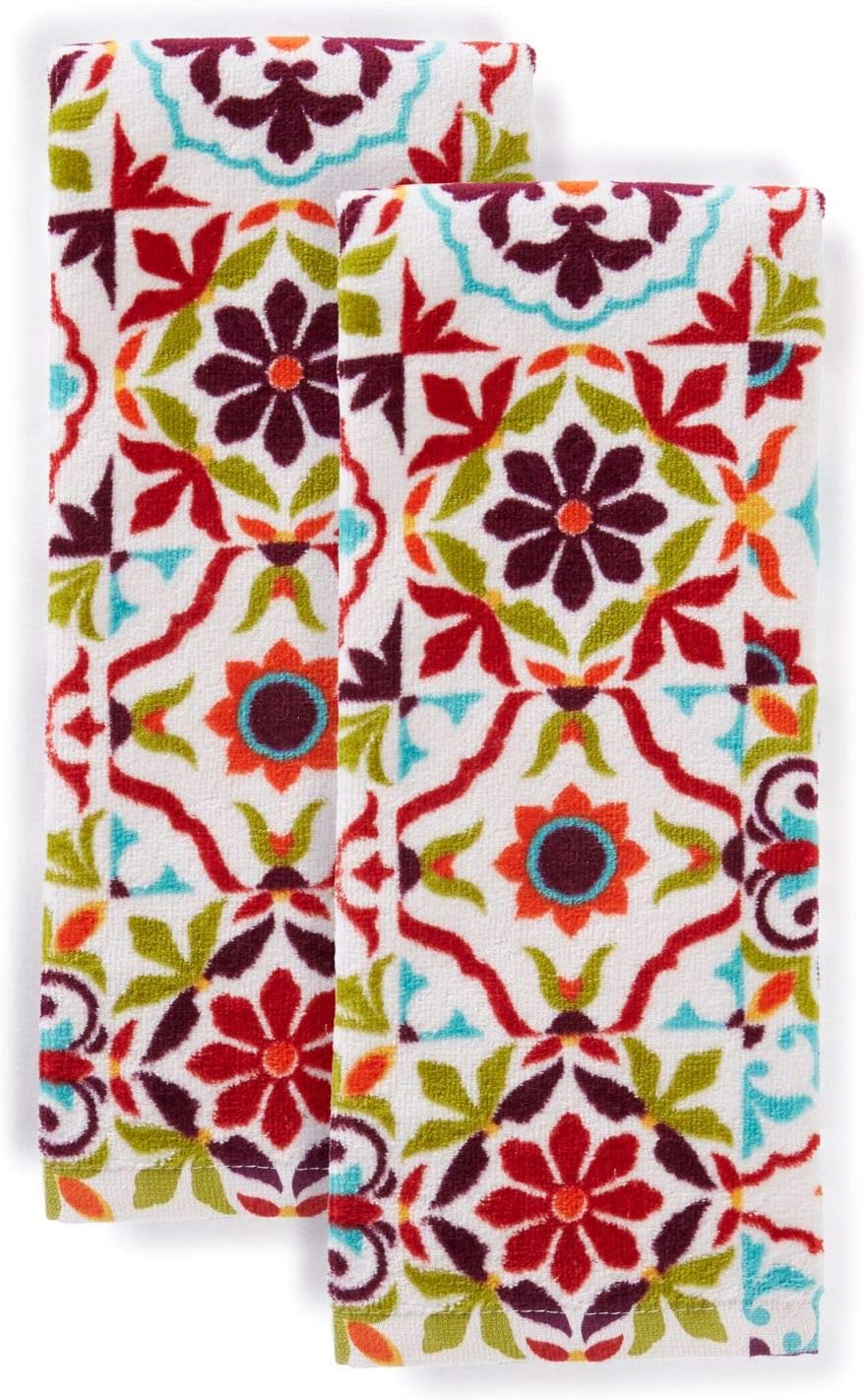 Amazon.com: The Pioneer Woman Fiona Floral Kitchen Towels, Set of 4 ...