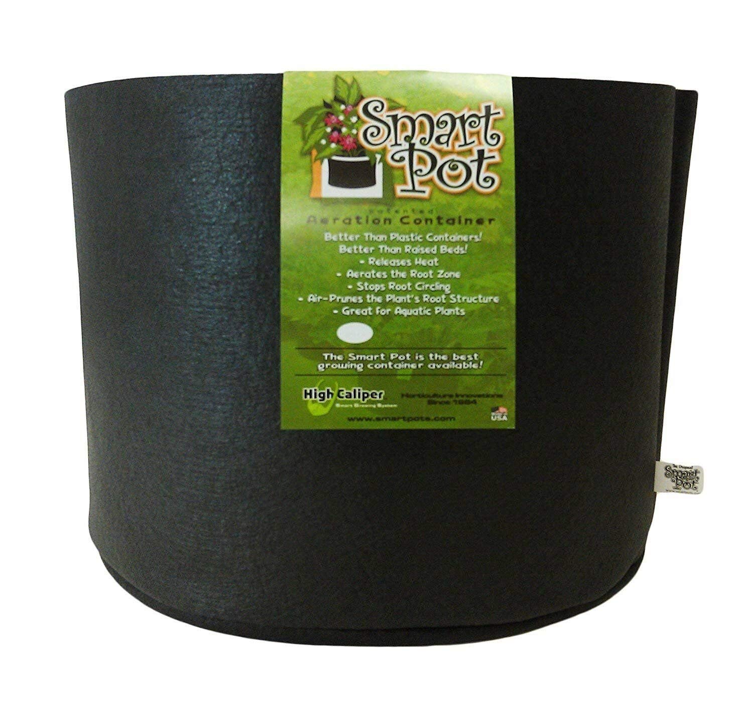 Amazon.com: Smart Pots 100-Gallon Smart Pot Soft-Sided Container, Black ...