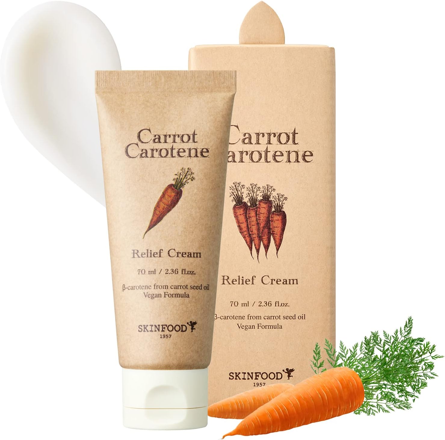SKIN FOOD crème de carotte carotène relief 55ml (1,85 fl.oz.) - soulage ...