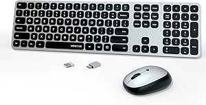 Amazon.com: UBOTIE Colorful Wireless Computer Keybopard and Mouse Combo ...