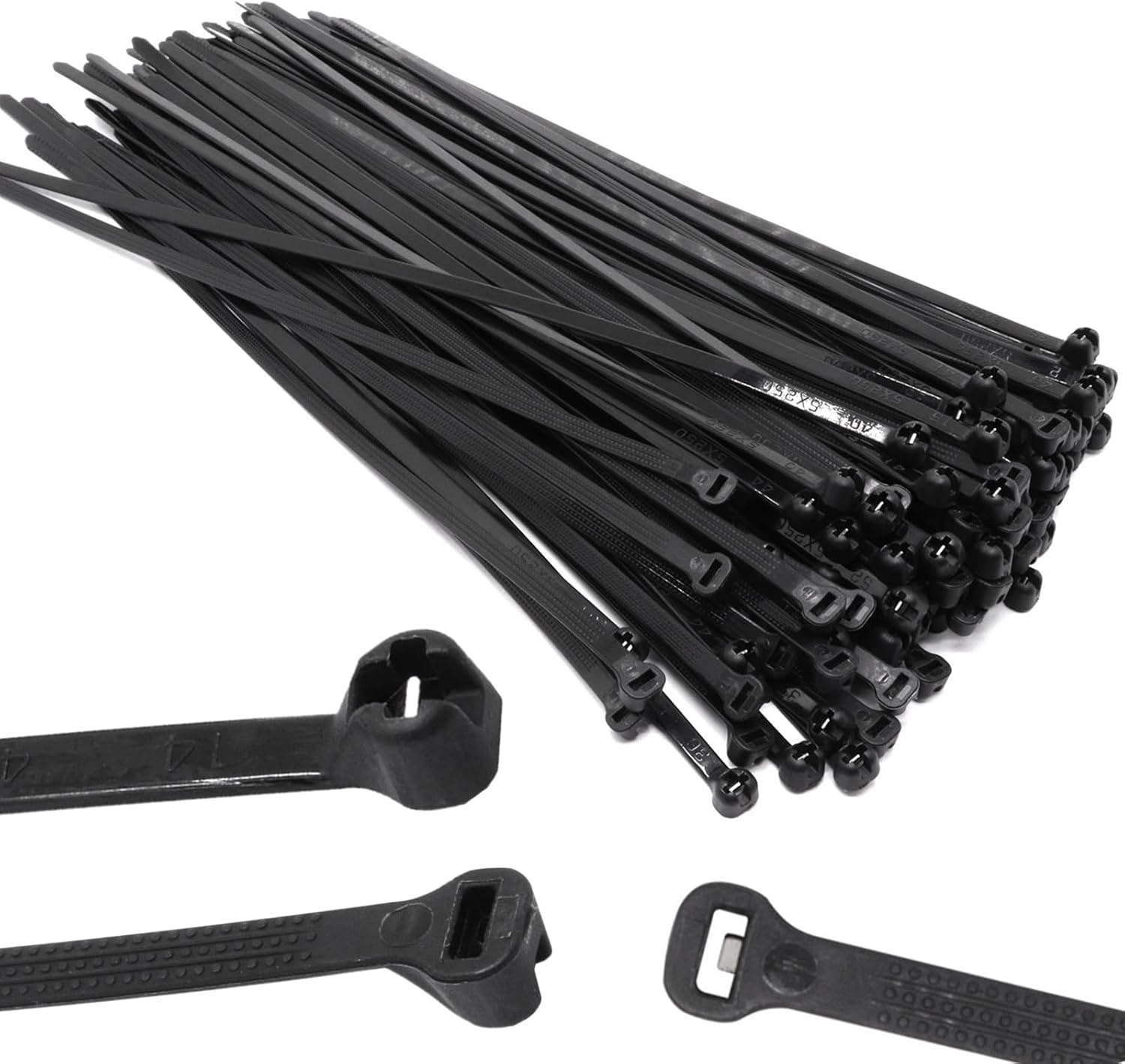 Amazon.com: YuGtcen 100pcs Push Mount Zip Ties, 10" Cable Zip Tie with ...