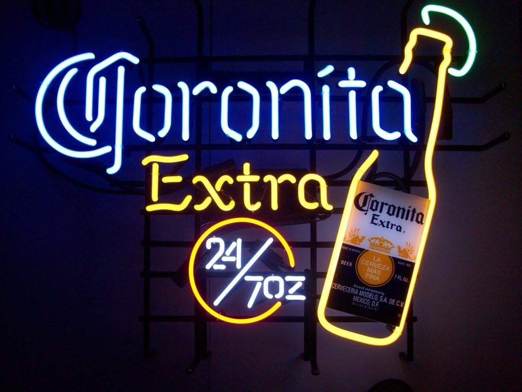 Amazon.com : corona coronita neon sign : Sports Fan Street Signs ...