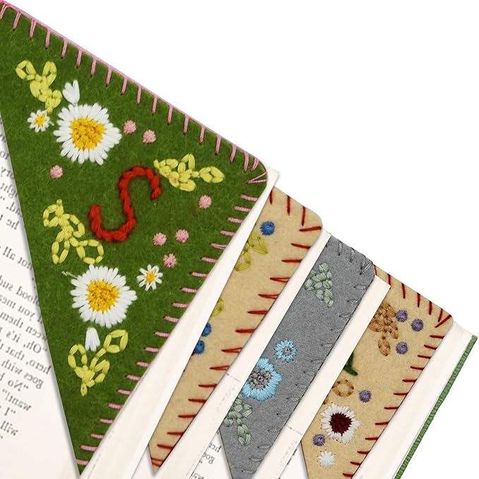 Amazon.com: Dalianlc 26 Letters Personalized Hand Embroidered Corner ...