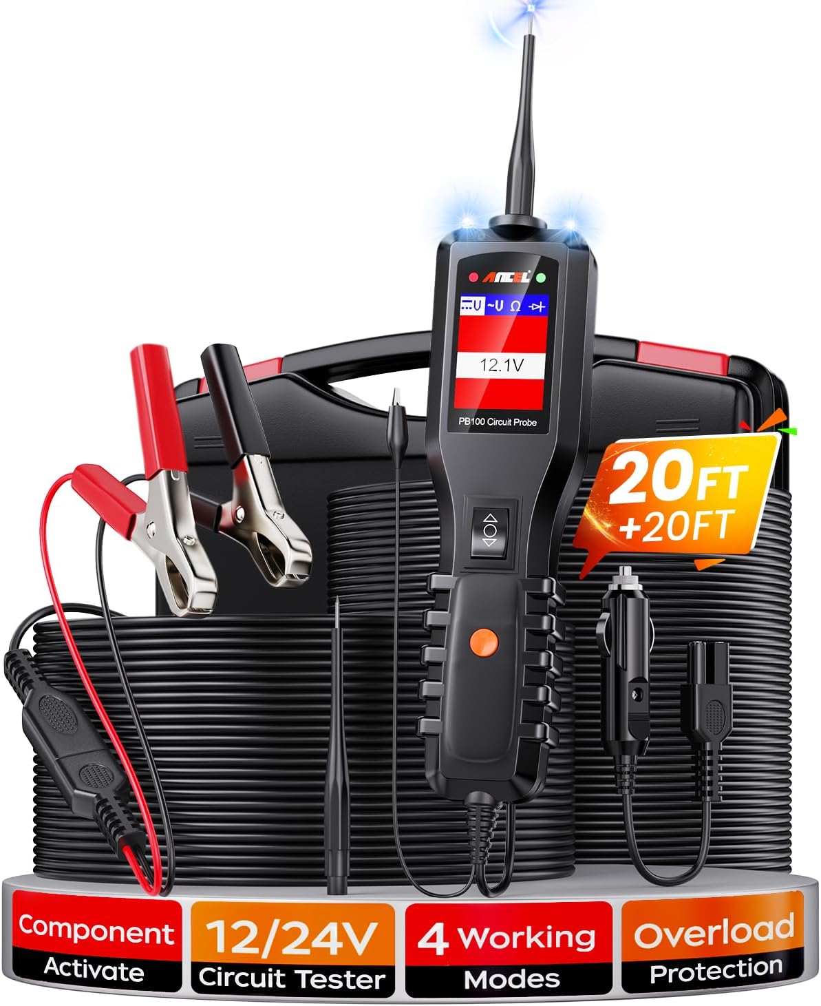 Wire Tracker,Cable Finder Tone Generator Probe Tracer,Anti-Interference ...