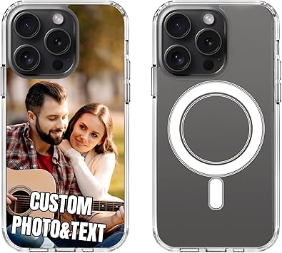 KakaTify Custom Personalized Phone Case for iPhone 15 Pro Compatible with Magsafe Customized ...