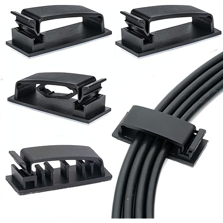 Amazon.com: Cable Clips 3M Adhesive, Multipurpose Wire Clamps for Cable ...