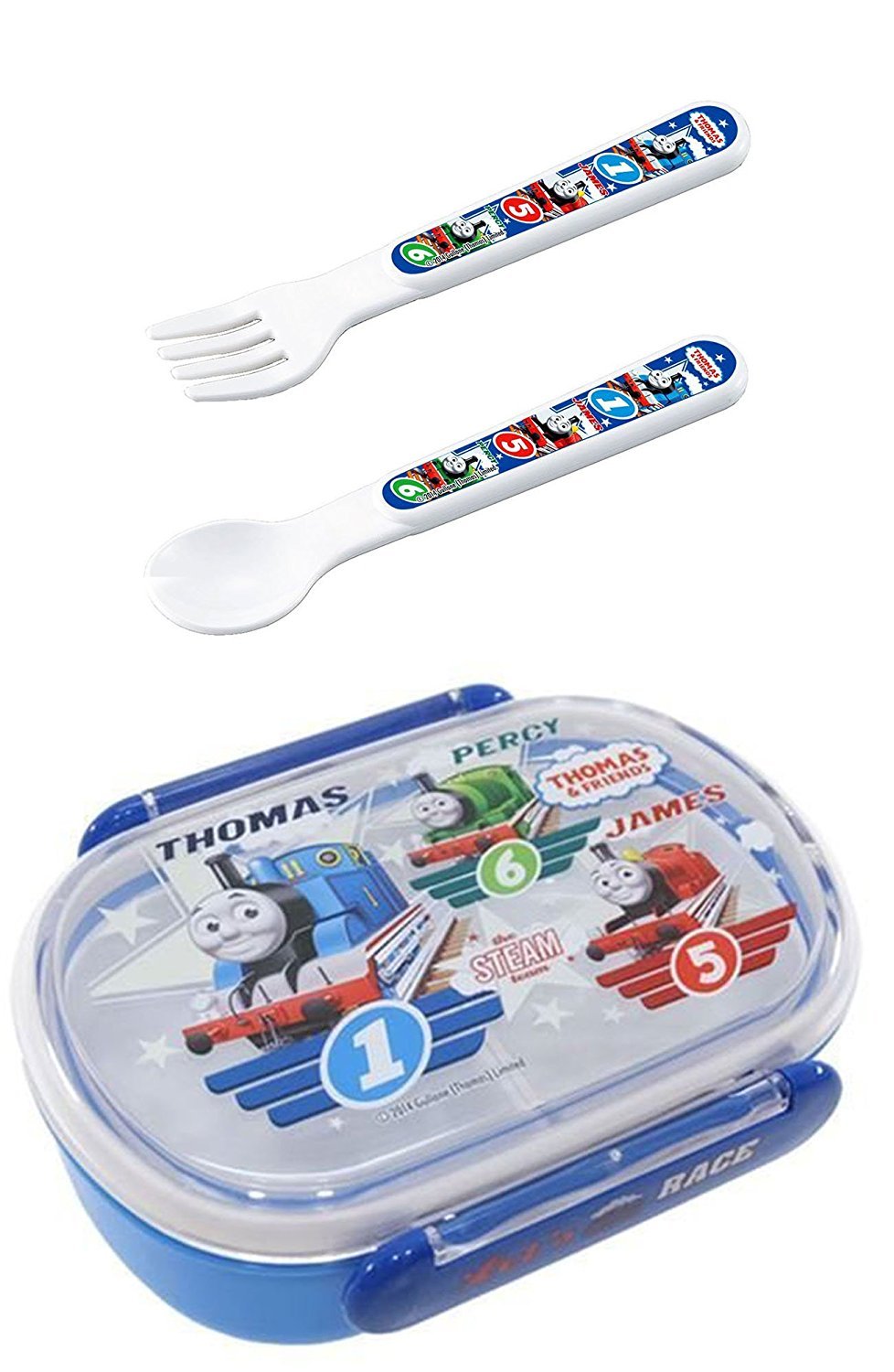 3 Thomas The Tank Engine Products Lunch Box Spoon And Fork | Desertcart ...