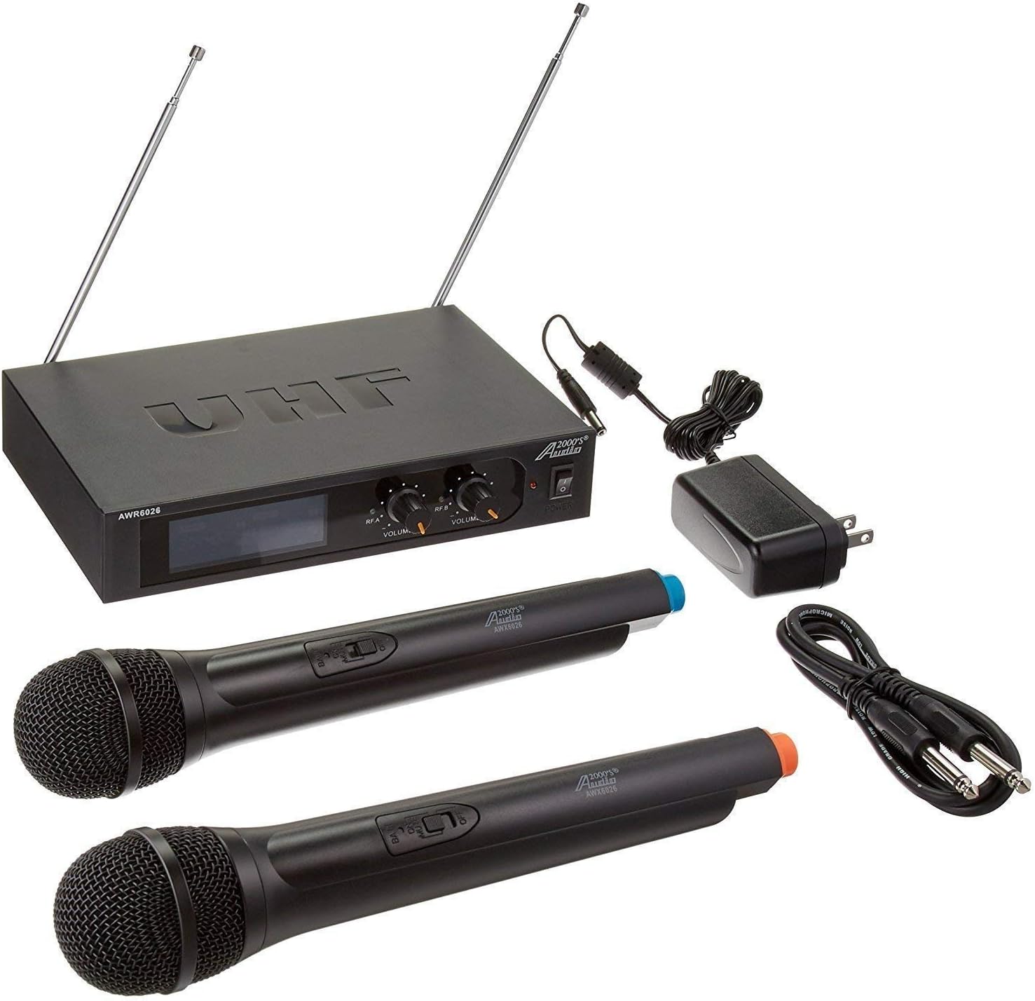 Amazon.com: Audio2000'S S6026 Two-Channel System with Two Handheld ...