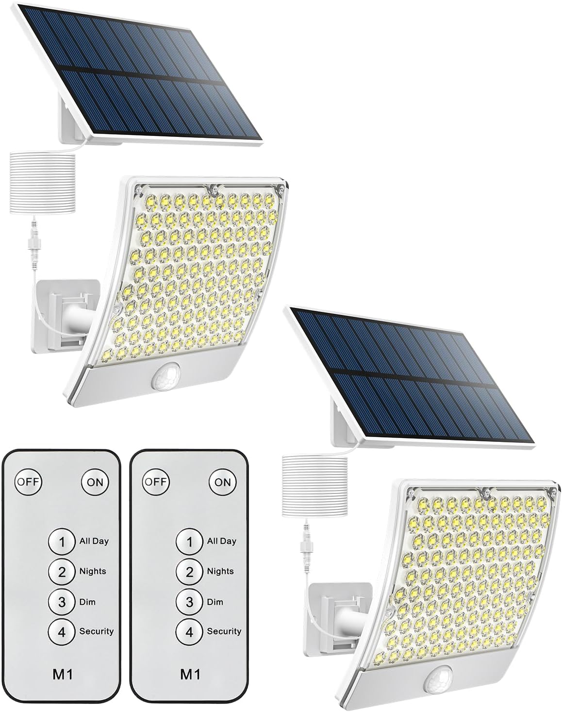 Gonengo Solar Outdoor Lights, 1200 Lumen 2 in 1 Solar Powered, Motion ...