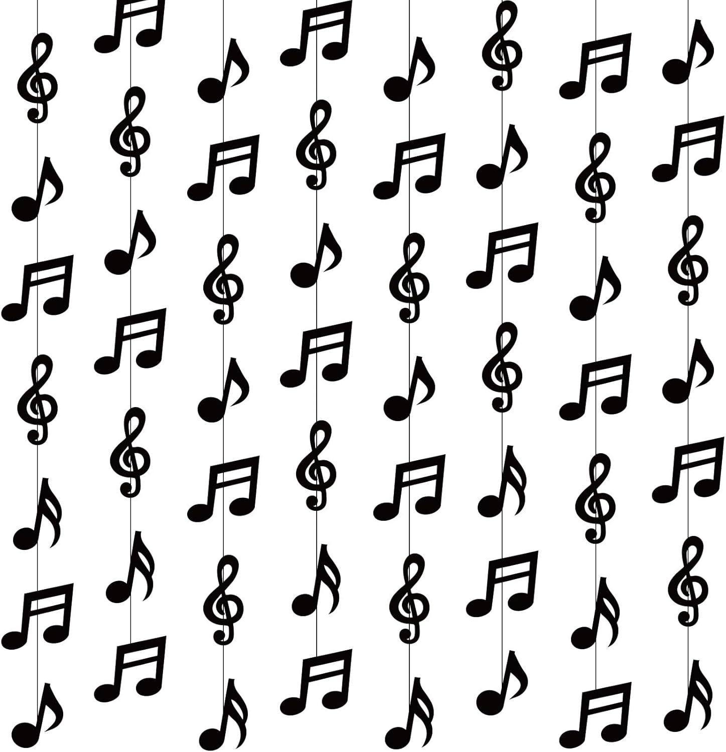 Amazon.com: Cindeer 8 Pcs Music Notes Party Decorations Musical ...