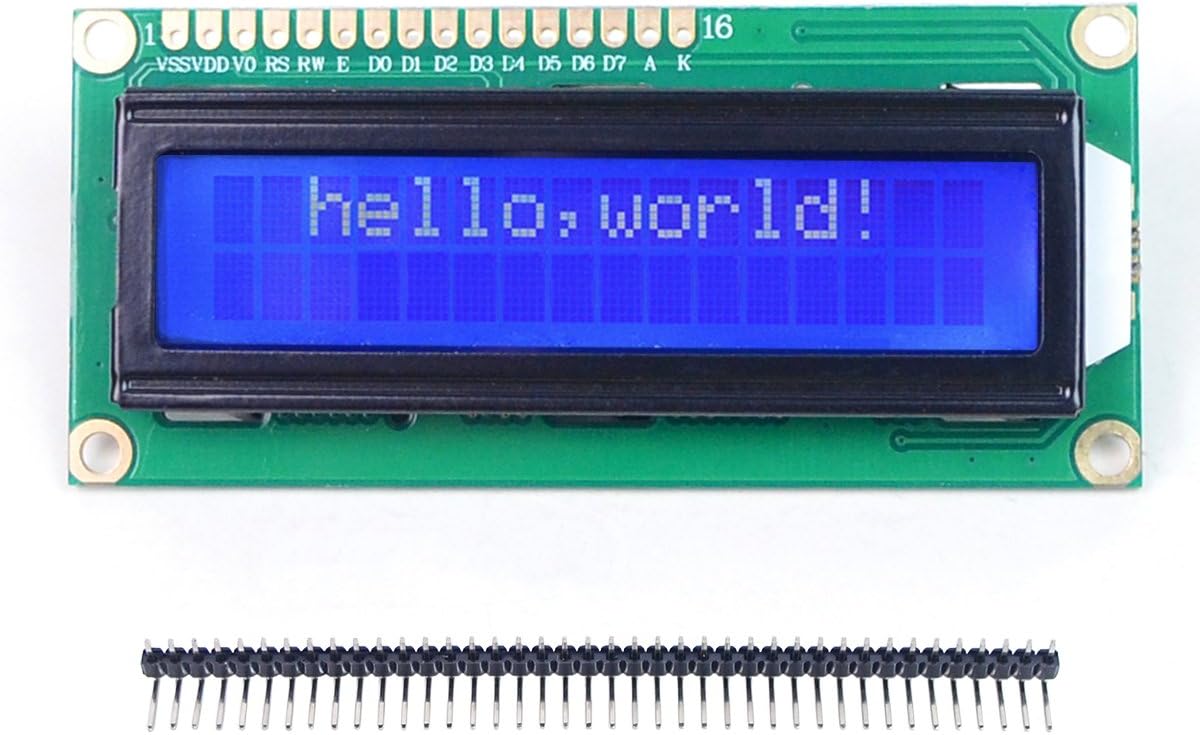 1602 Serial LCD Module Display for Arduino Uno R3 Mega 2560 16x2, White ...