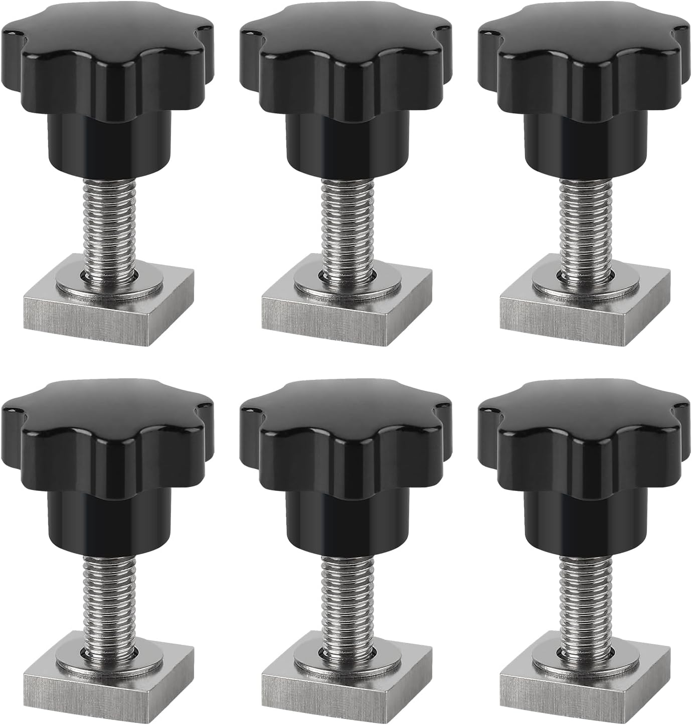efuturetime 6 X T-Nut Adapter M8-30mm, Nutensteine Edelstahl 2x2x0.5cm ...