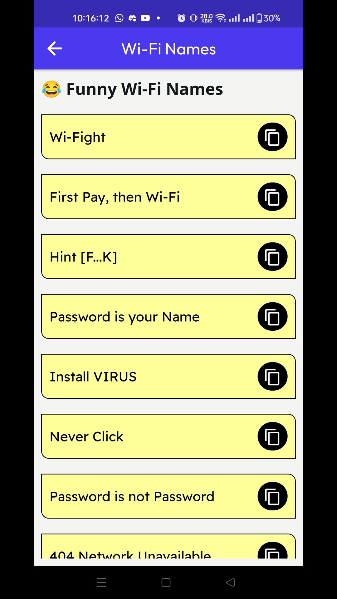 Wi-Fi Names Generator: Pick the Best Wi-Fi Name - App on Amazon Appstore