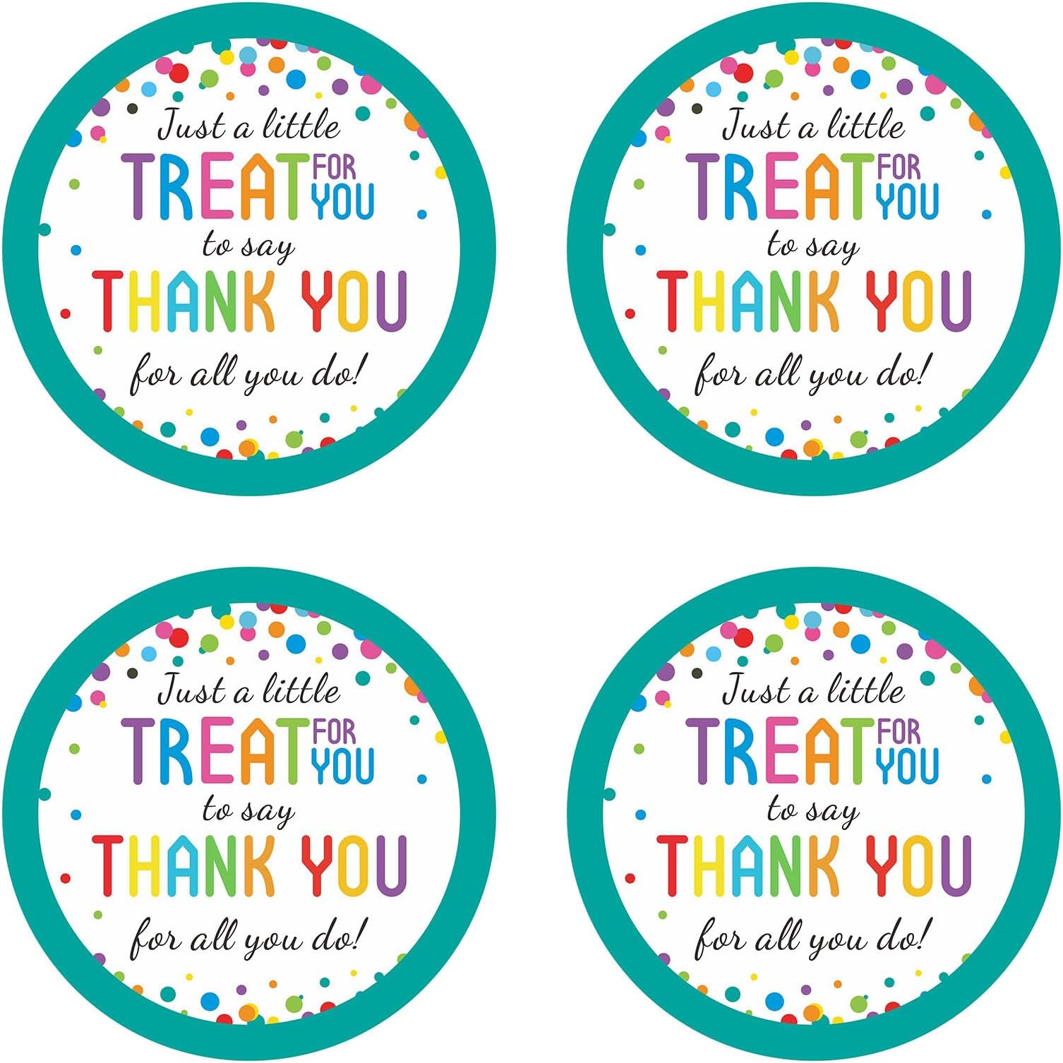 Amazon.com: Thank You Teacher Labels Teacher's Day Appreciation ...