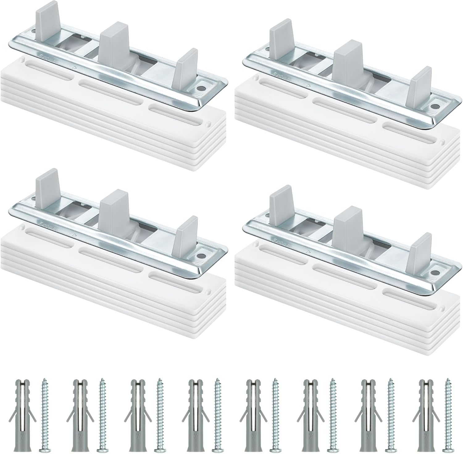 Amazon.com: 4 Pack Sliding Closet Door Floor Guides with Carpet Risers ...