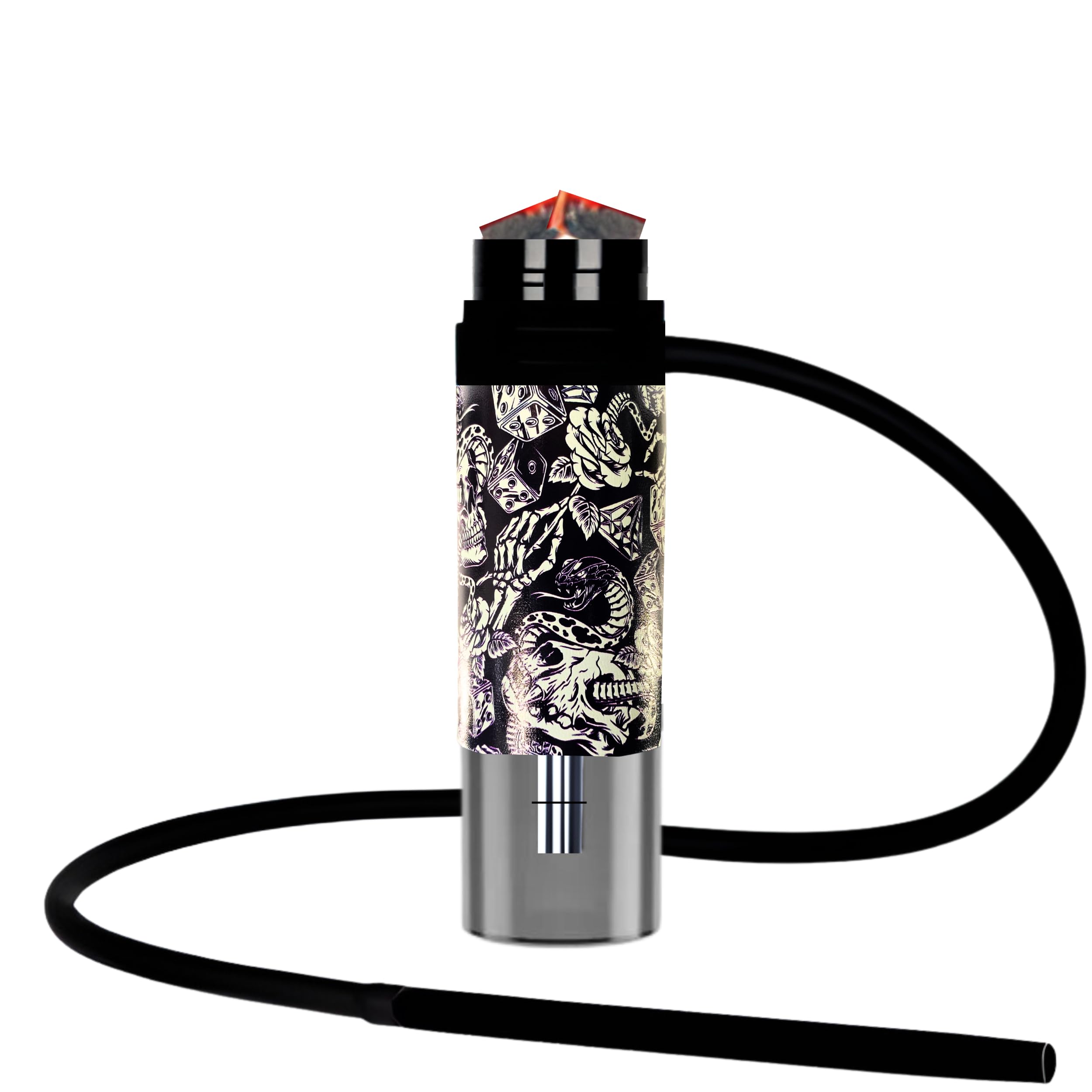 Upgraded No Foil Needed Portable Hookah Set With Everything Car ...