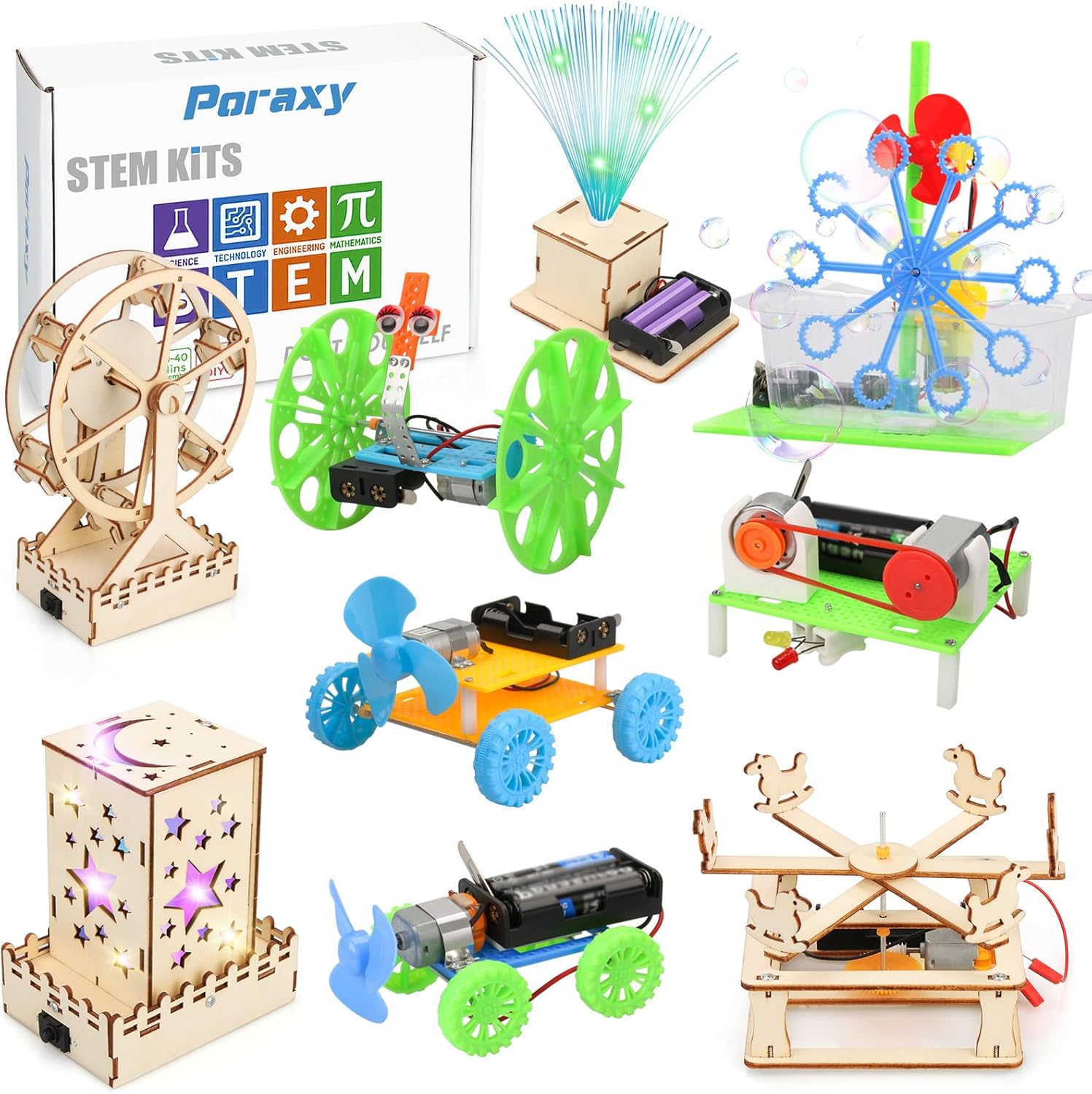 Amazon.com: 9 in 1 STEM Kits for Kids 8-10-12, Toys for Ages 8-13 ...