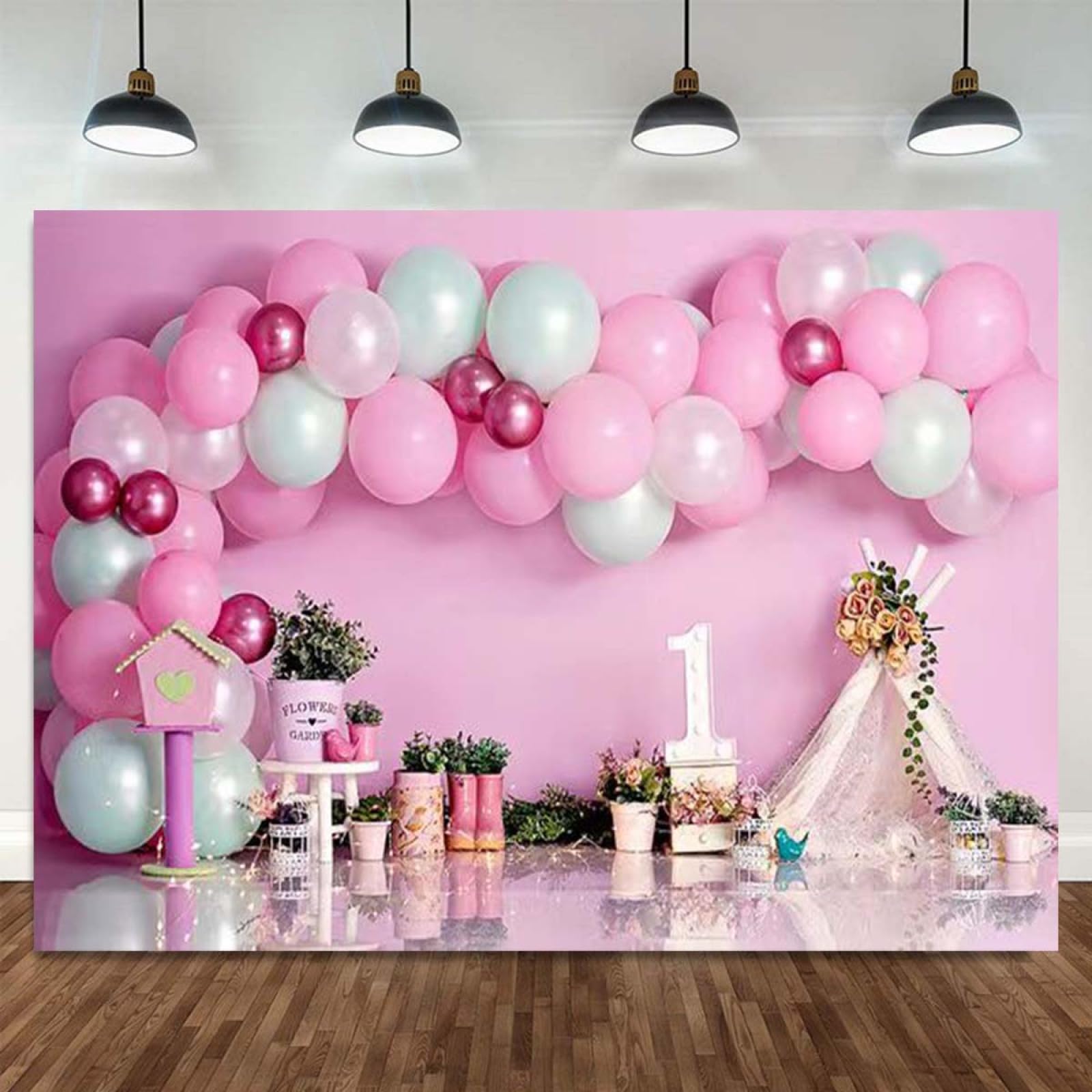 Princess 1st Birthday Background