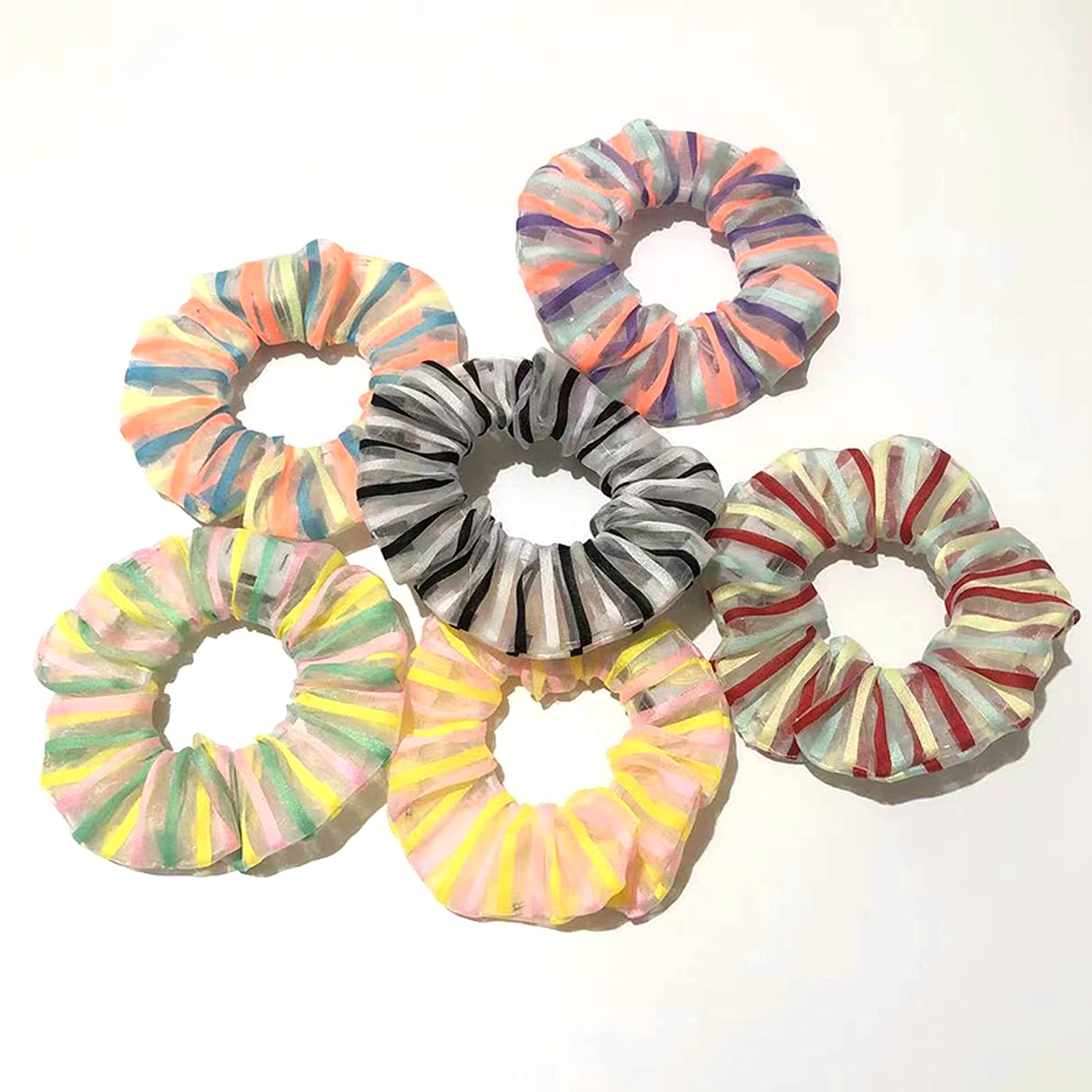 Amazon.com : LED Scrunchies - Set of 6 Colorful Hair Bands with 3 Light ...