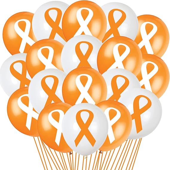 Amazon.com: Leukemia Awareness Balloons Orange Ribbon Balloons for ...