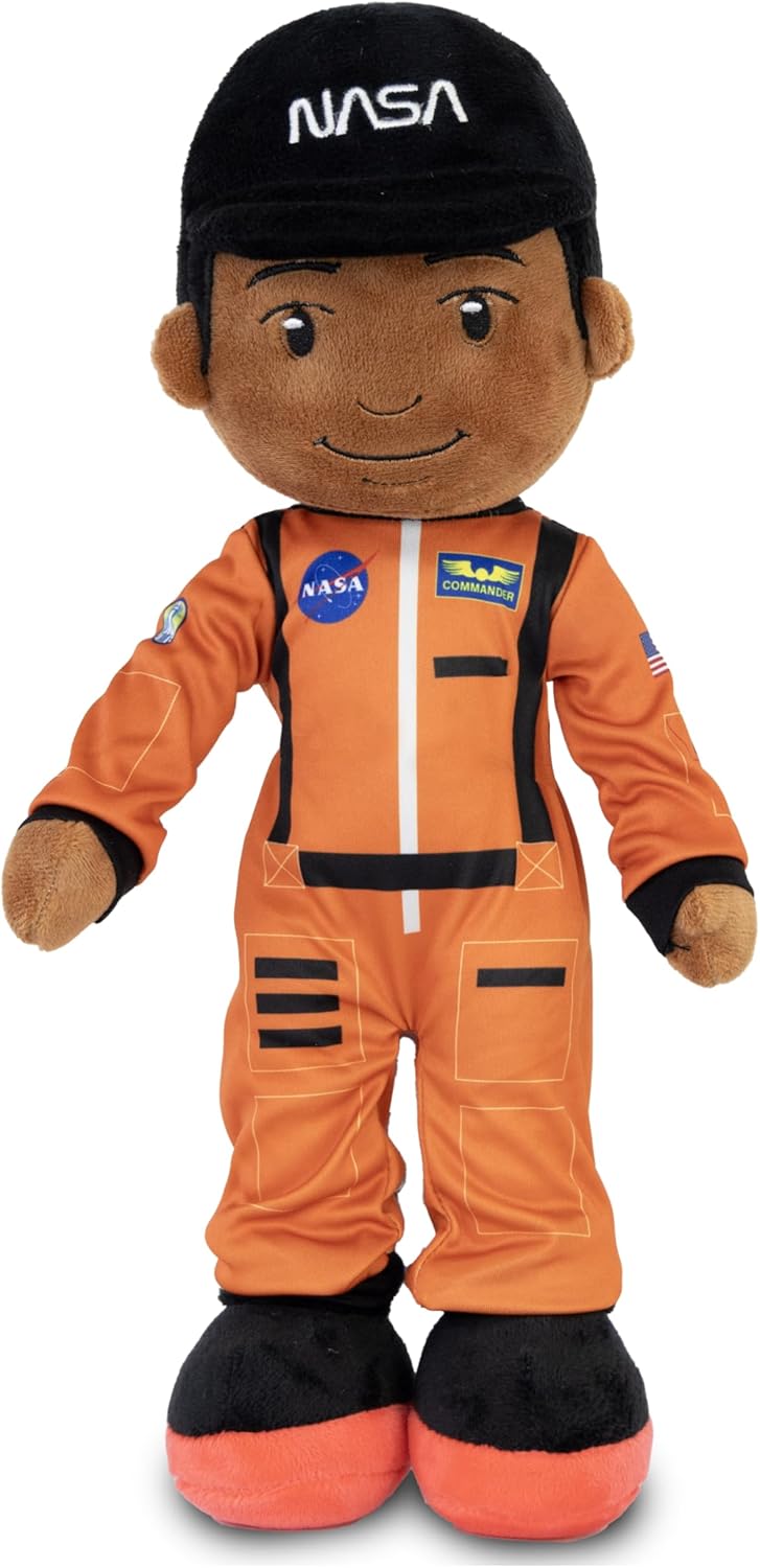 Amazon.com: Playtime by Eimmie 14”Charlie NASA Doll - Soft Baby Doll ...