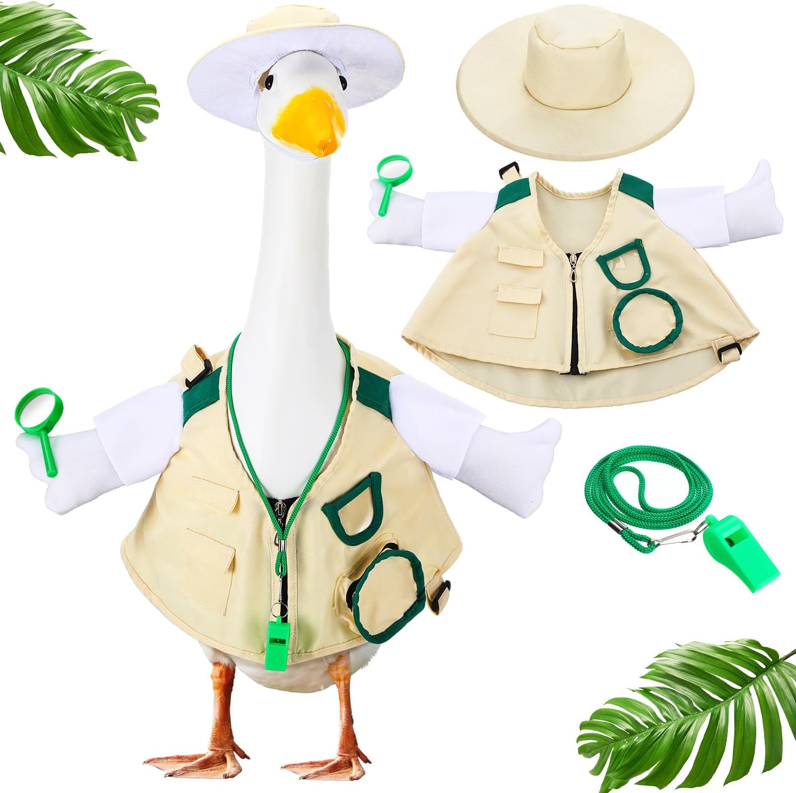 Amazon.com: Seenelling Pirate Goose Outfits for 23'' High Cement or ...