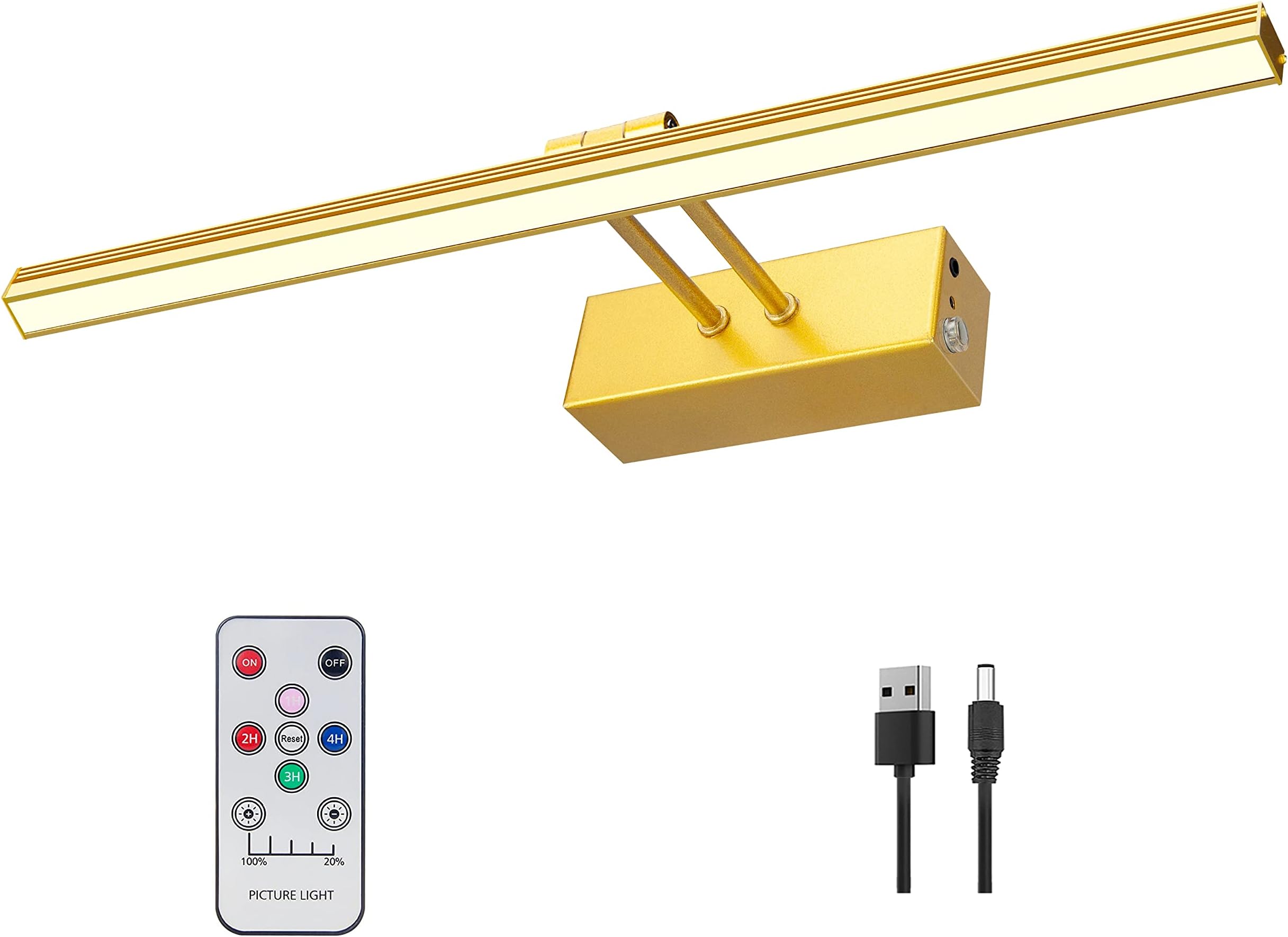 FUNCHDAY Picture Light,5000mAh Battery Operated Picture Light for Wall ...