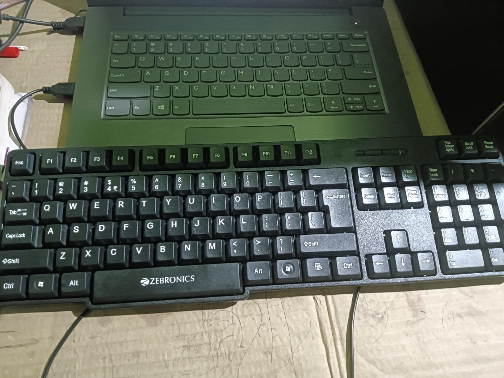 Amazon.in: Buy Zebronics USB Keyboard with Rupee Key, USB Interface and ...