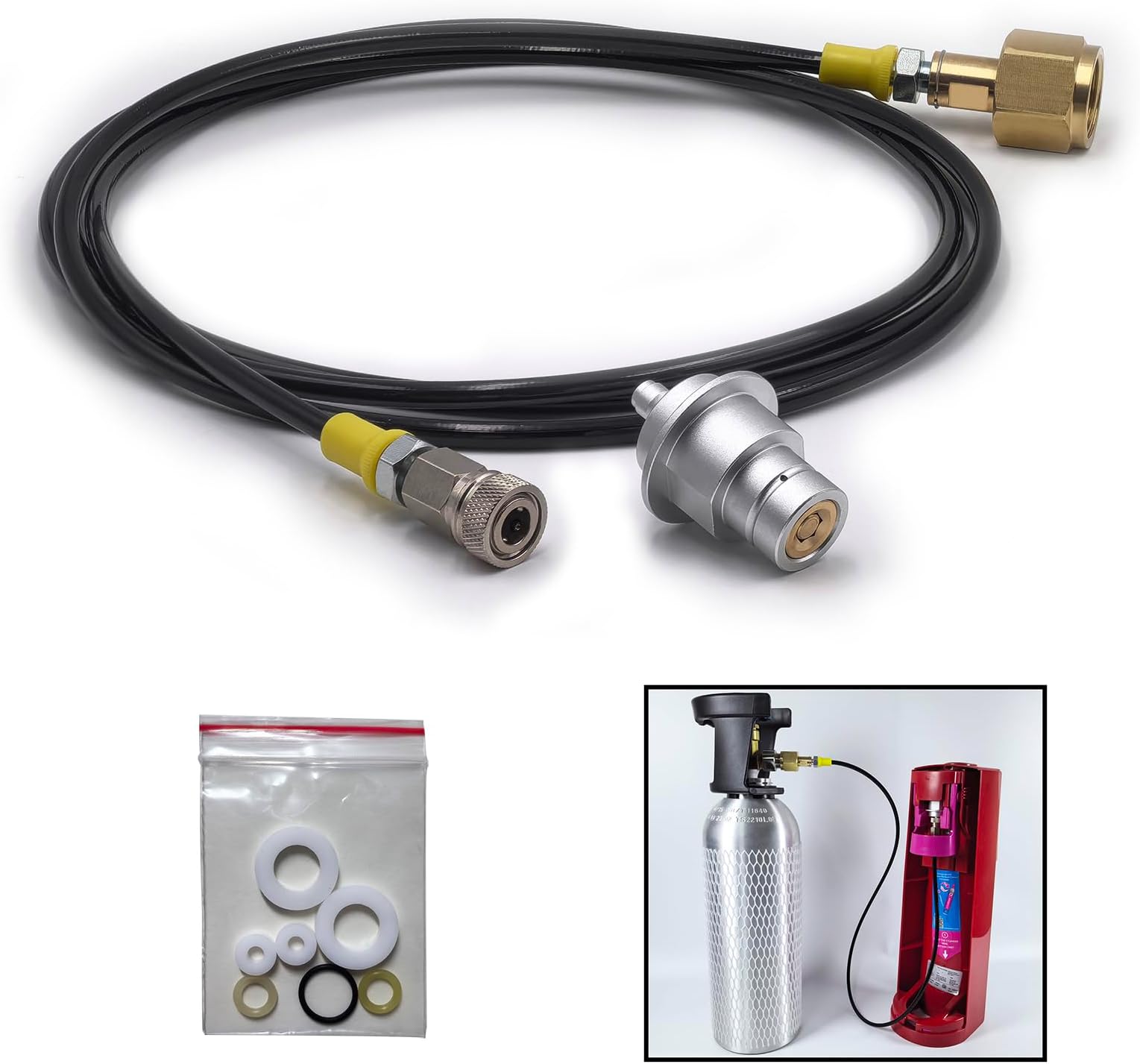 Amazon.com: Soda Terra Machine Co2 Adapter Quick Connector Adapter ...