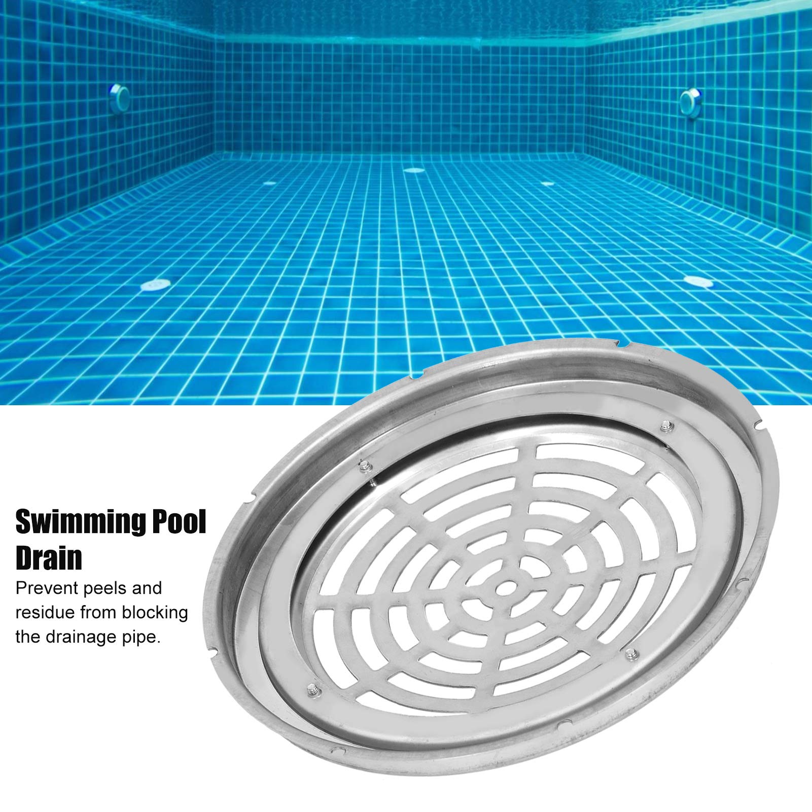 Natudeco Pool Floor Drain Stainless Steel Swimming Pool Floor Main ...