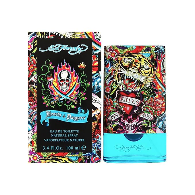 Amazon.com: ED HARDY Men's Cologne Fragrance Spray, Hearts & Daggers ...