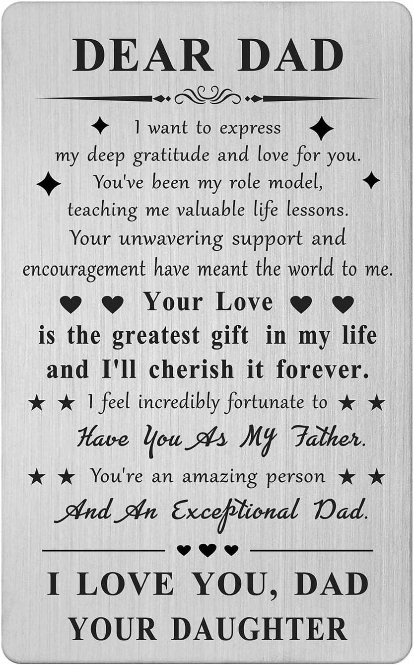 Amazon.com: Gifts for Dad, Dad Gifts from Daughter, I Love You Dad, Dad ...