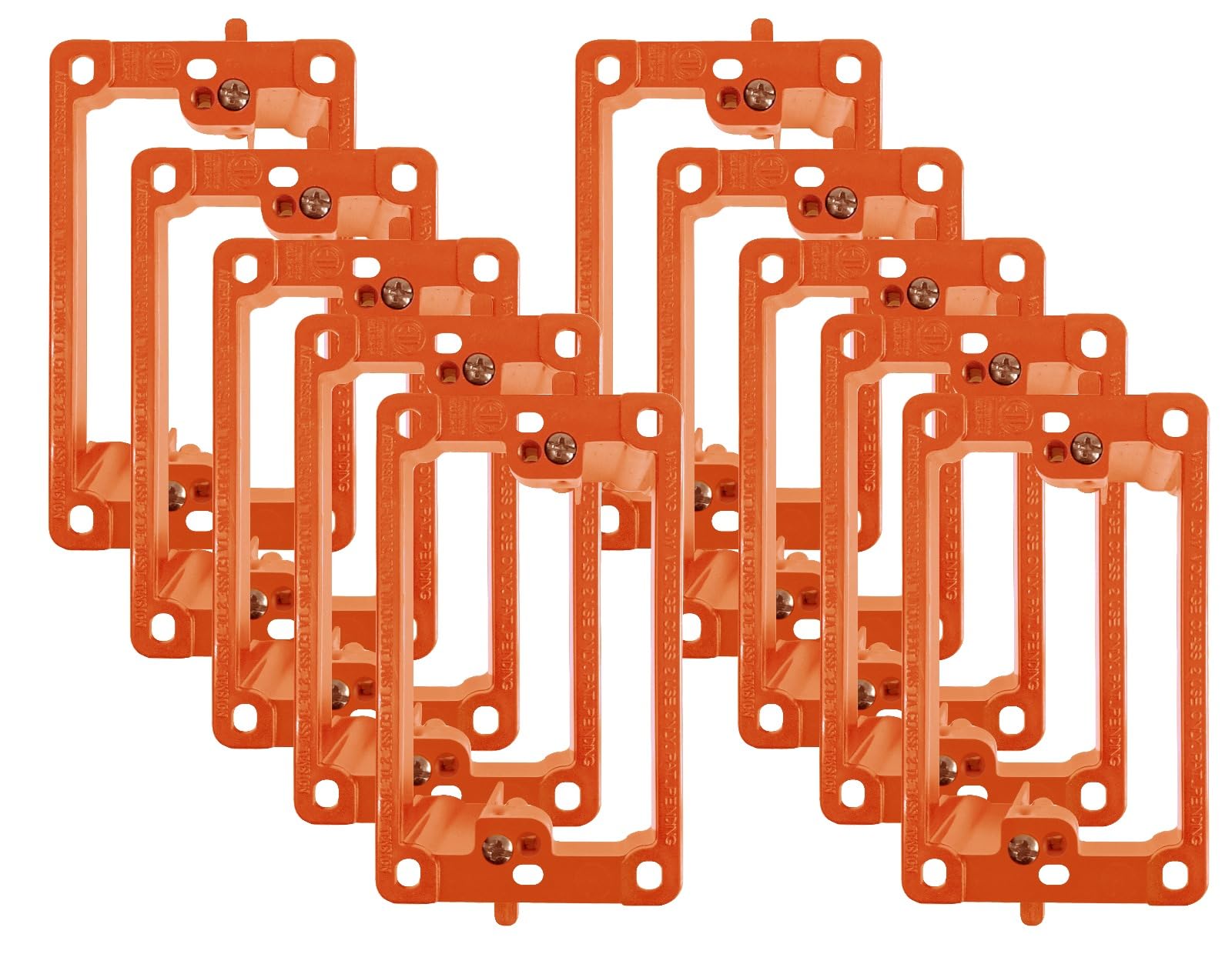 BestMounts - 10 Pack Low Voltage Mounting Brackets 1 Gang for Drywall ...