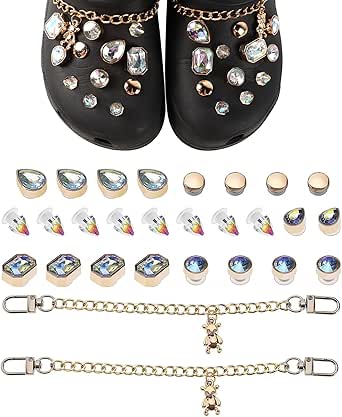 Charmes de Chaussure 28 Pièces Pins pour Crocs, Bijoux de Chaussures ...