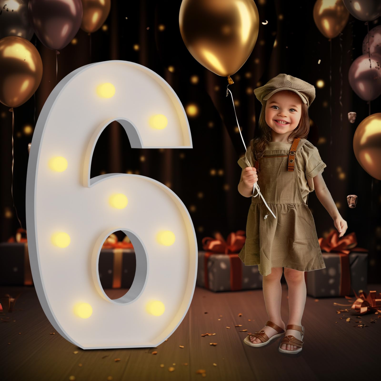 Snapklik.com : Imprsv Marquee Light Up Numbers, Mosaic Numbers 3FT ...