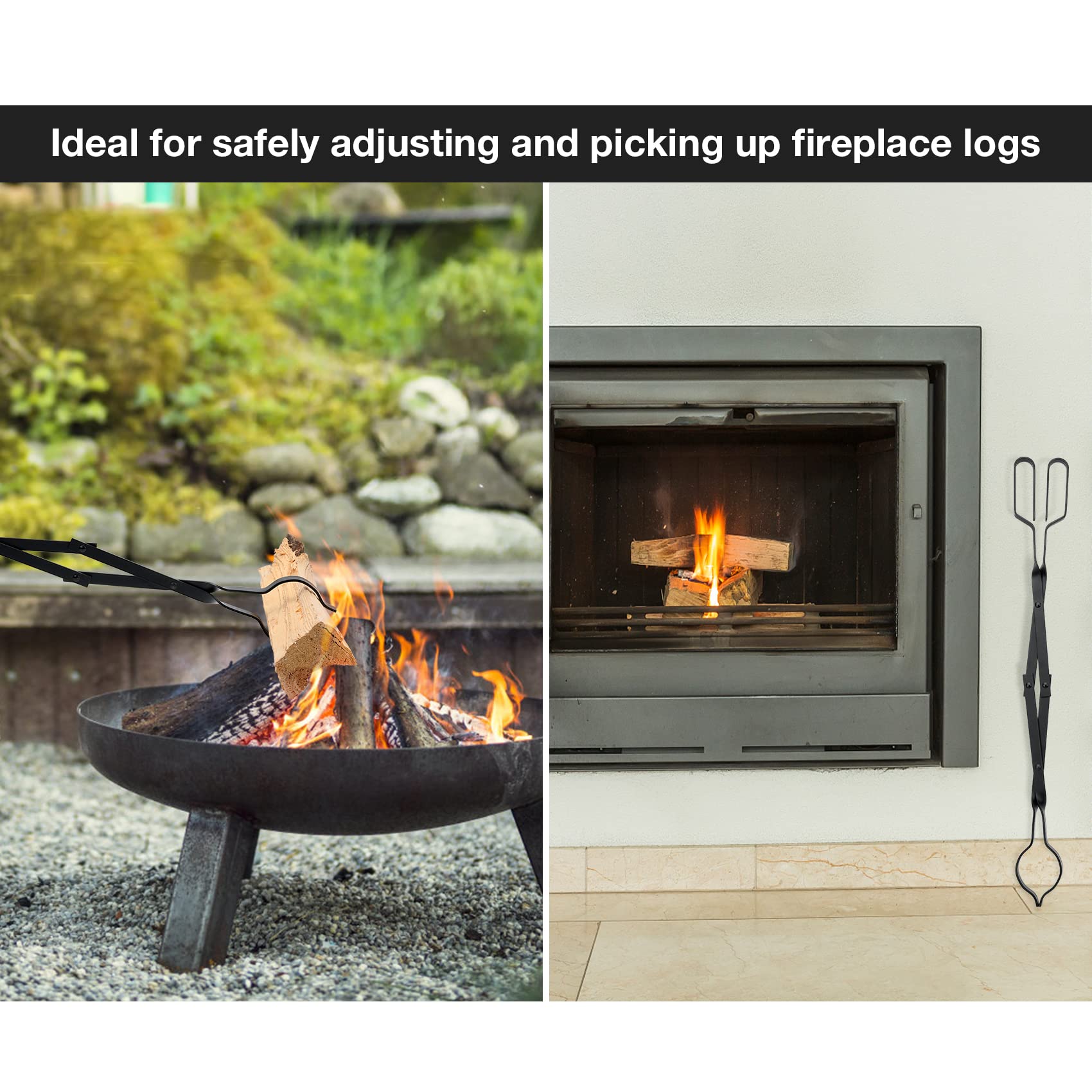 Snapklik.com : Stanbroil Outdoor Campfire Fireplace Tongs