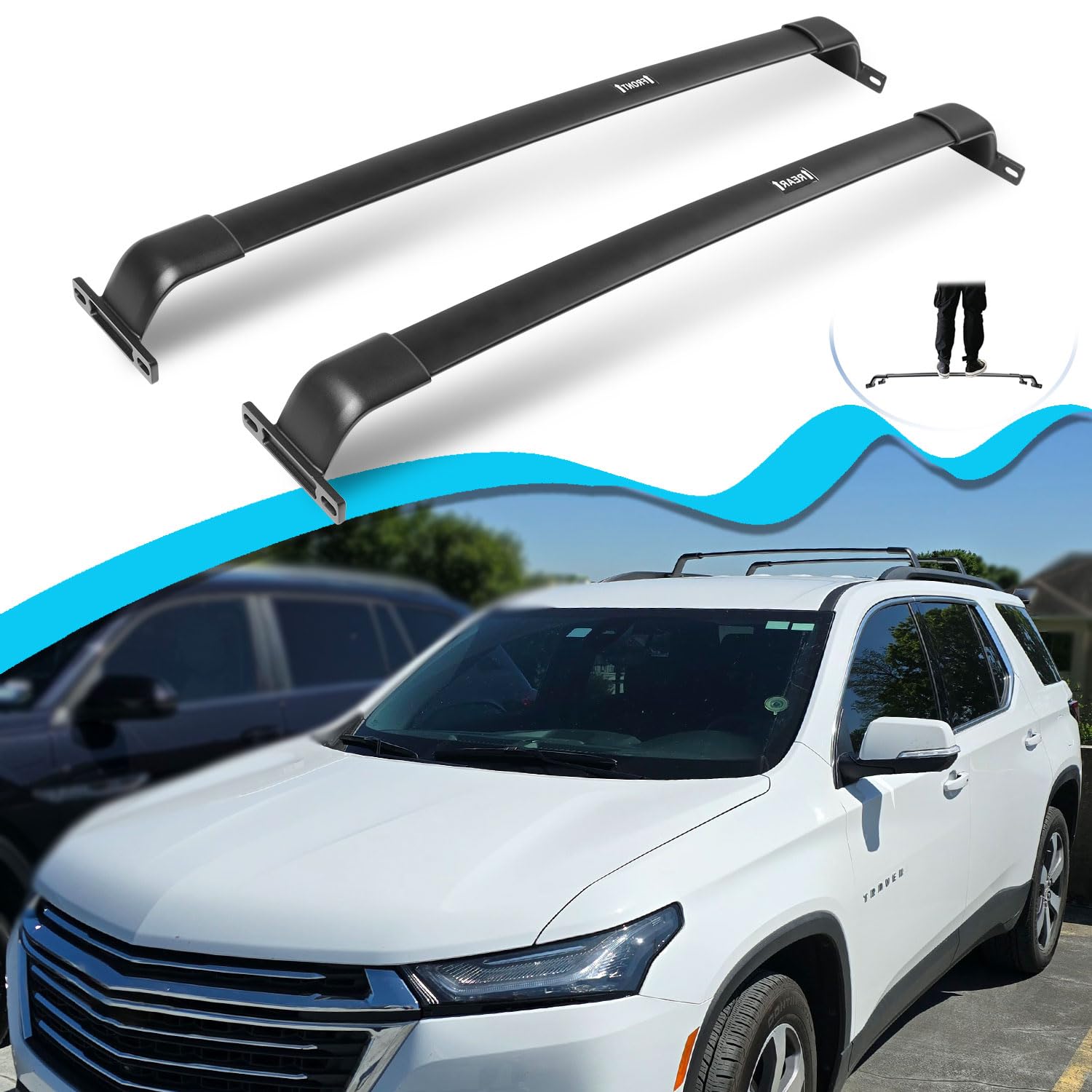 Aluminum Roof Rack Crossbars 220 LBS Roof Rack Cross Bars For 2022-2025 ...