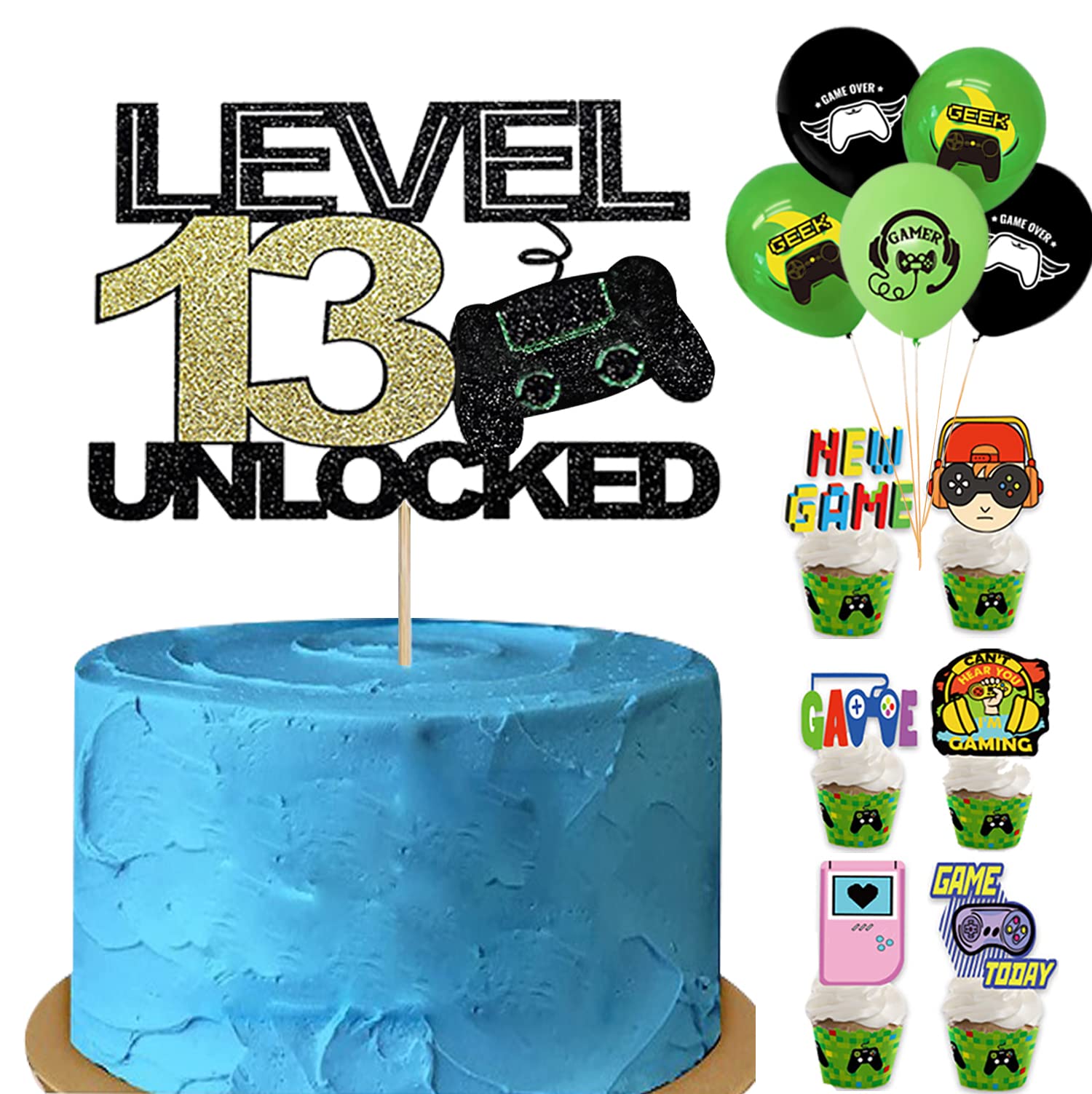 Xbox Birthday Party Cake Video Game Cake Topper Multicolored Game