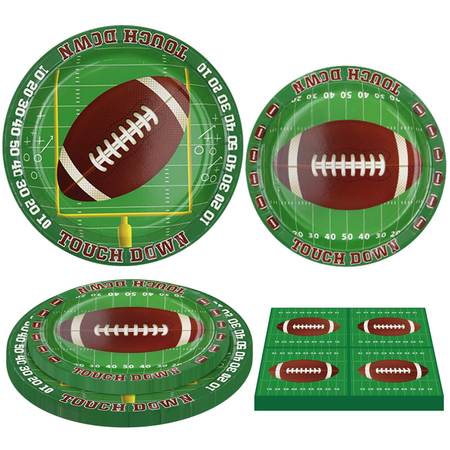 120 Pack Football Party Supplies Football Party Decorations Sports ...