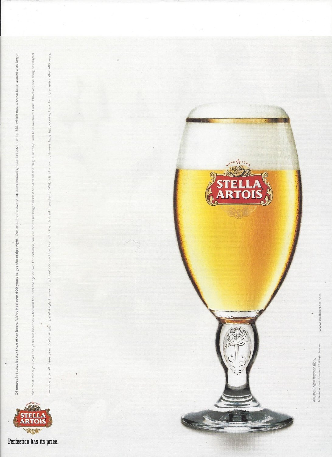 Stella Artois Magazine Ad