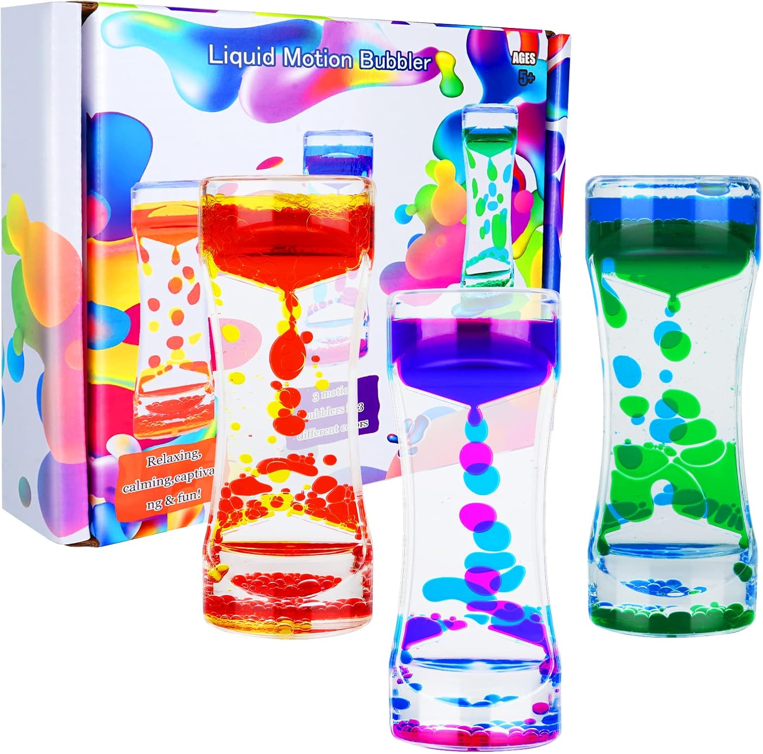 Amazon.com: ZHBWOW Liquid Motion Bubbler for Kids Adults,Sensory Toys ...