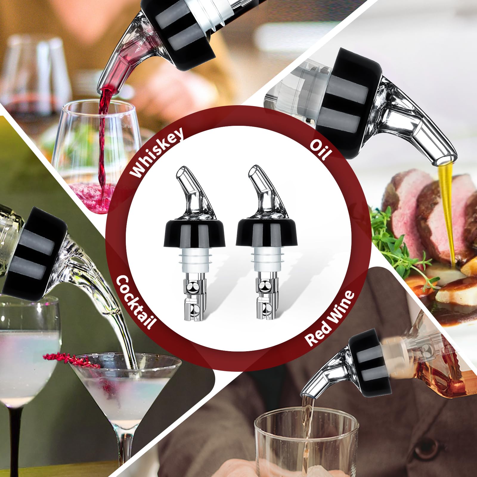 Snapklik.com : Automatic Measured Bottle Pourer - Quick Shot Spirit ...