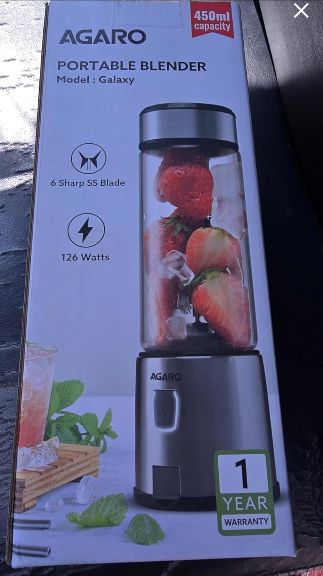 Buy AGARO Galaxy Portable Blender, Portable Hand Blender For Kitchen ...