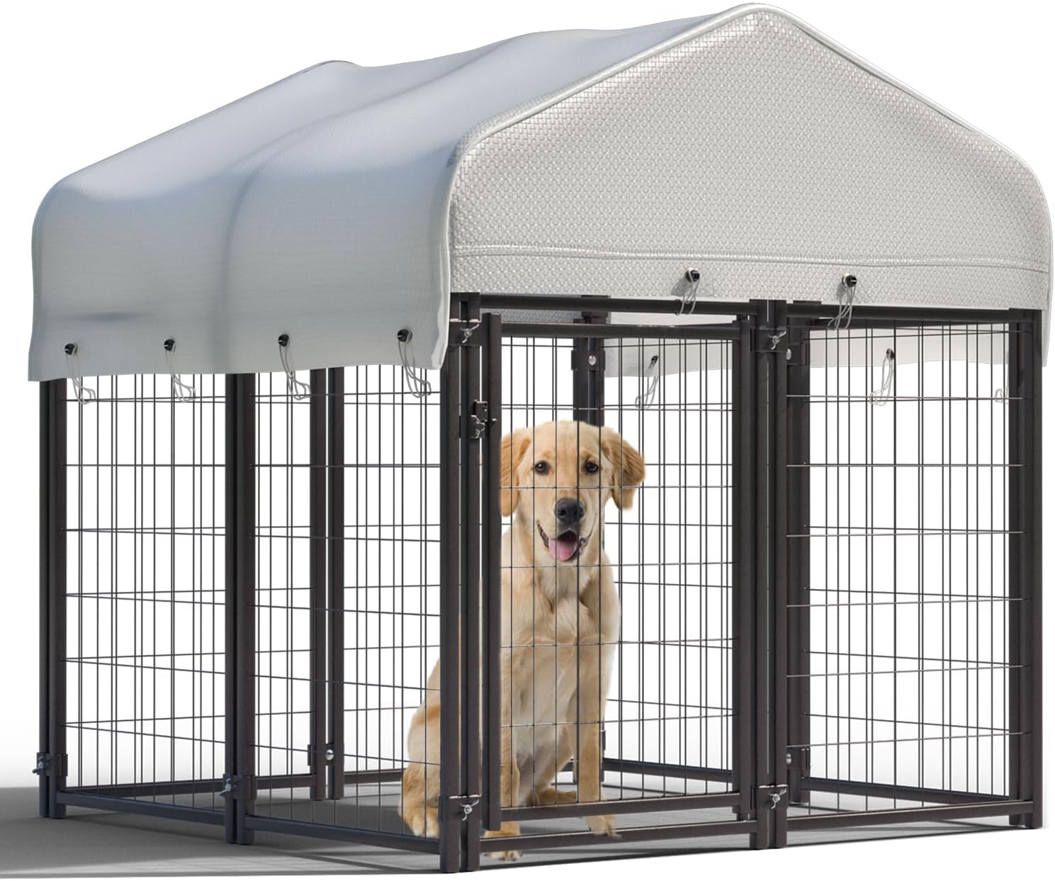 Amazon.com: 8 Panels Large Dog Kennel Outside Outdoor Dog Kennel Large ...
