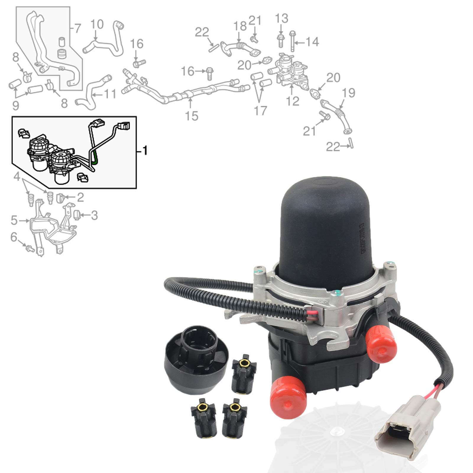 1URFE 2UZFE 3URFE Pump Secondary Air Injection Pump For Toyota Land ...