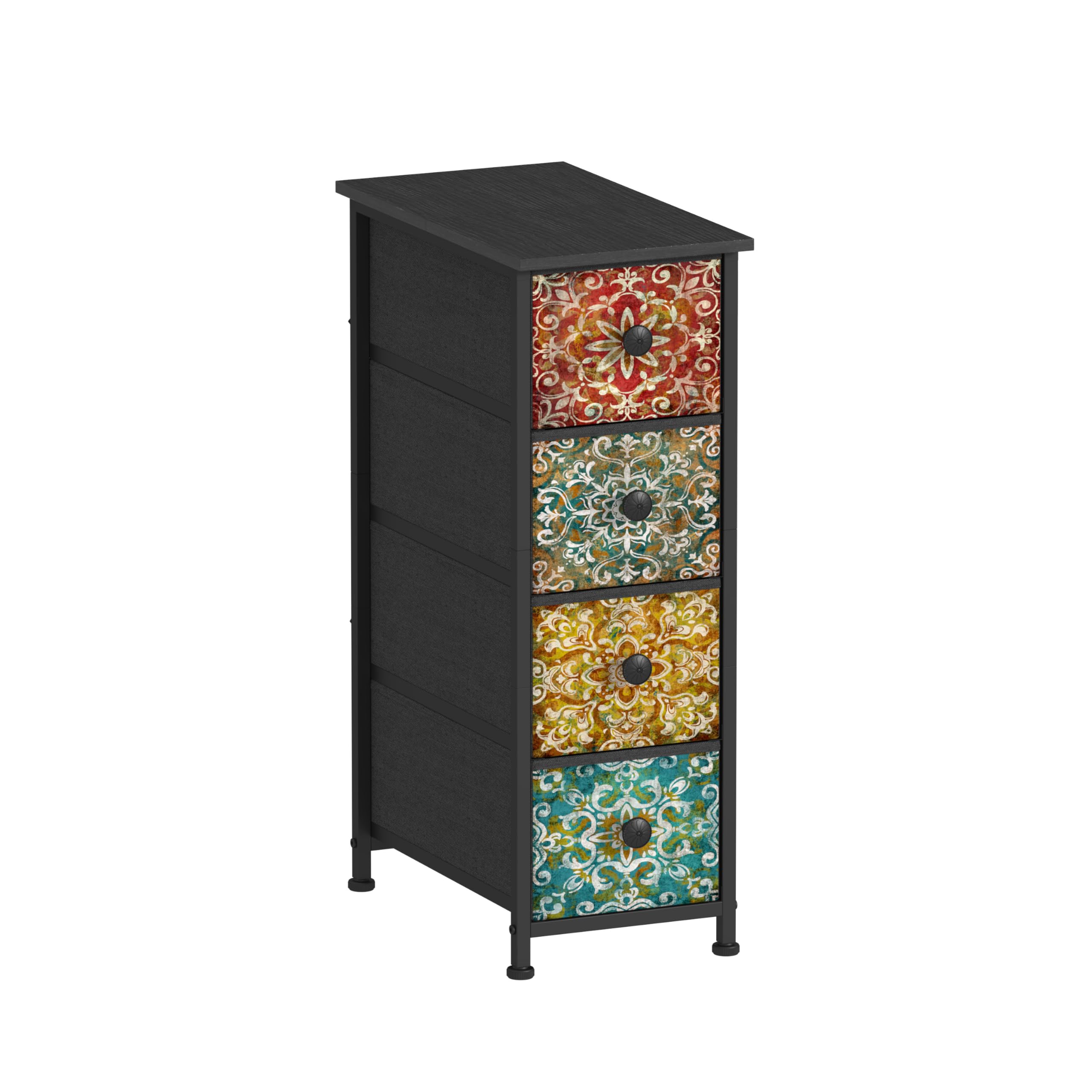 Amazon.com: GiftGo Skinny Slim Dresser with Fabric Drawers Thin Boho ...