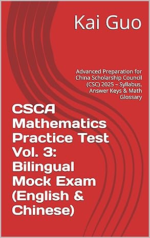 Amazon.com: CSCA Mathematics Practice Test Vol. 3: Bilingual Mock Exam ...