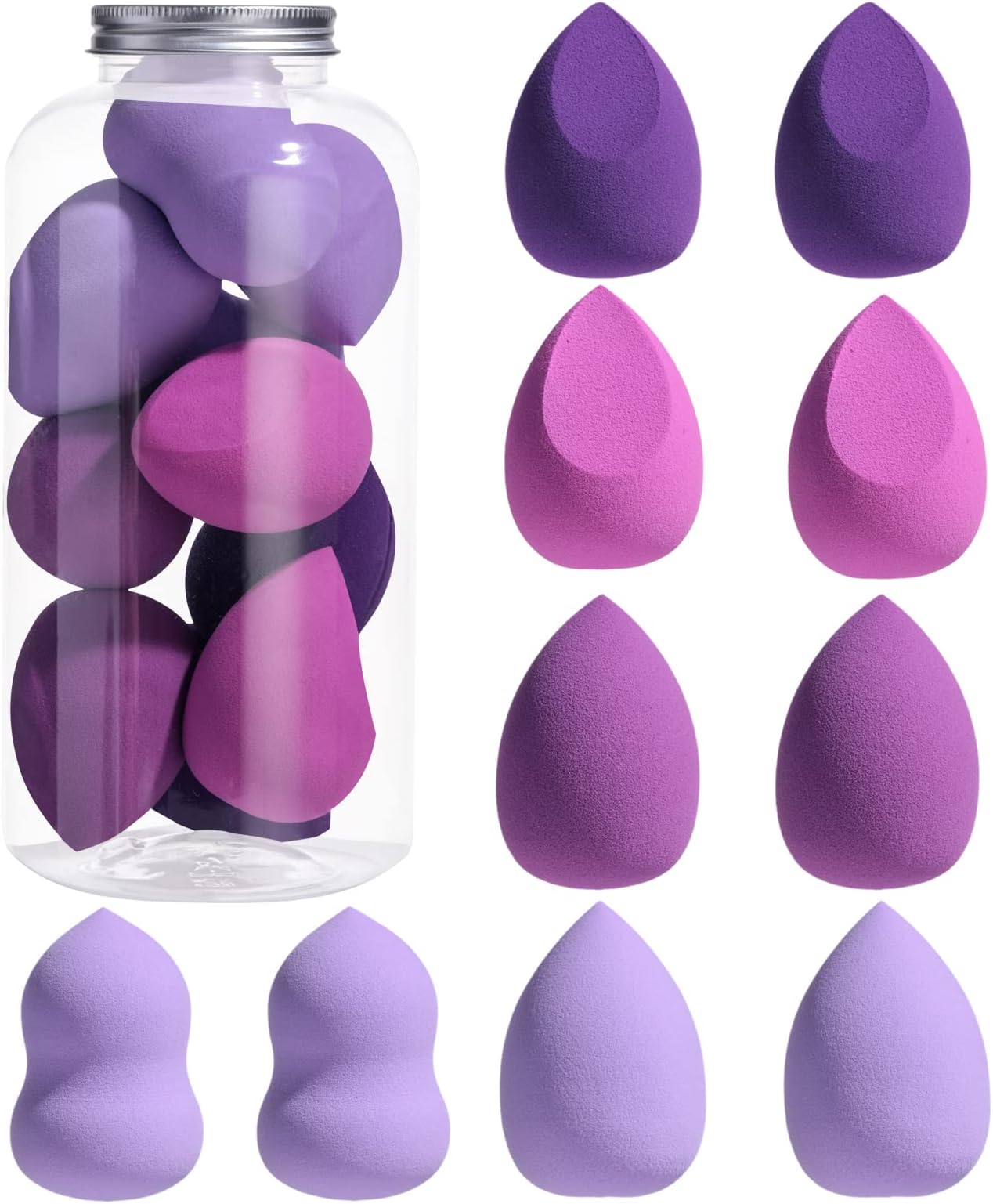 Amazon.com : Makeup Sponges BS-MALL 10 Pcs blender sponge for Liquid ...