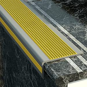 Amazon.co.jp: Stair Treads Nose Edge Trim Rubber Anti-Slip Tread Stair ...