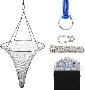 Amazon.com : George Garden Bridge and Pier Fishing Net, Foldable Drop ...